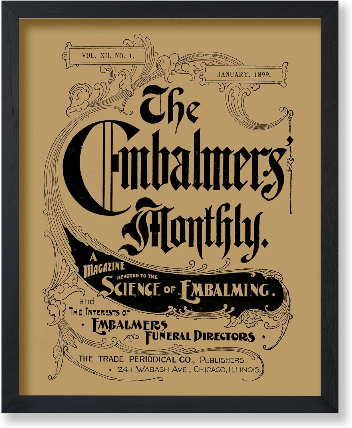 Amazon.com: Poster Master Vintage The Embalmers Monthly Poster - Retro ...