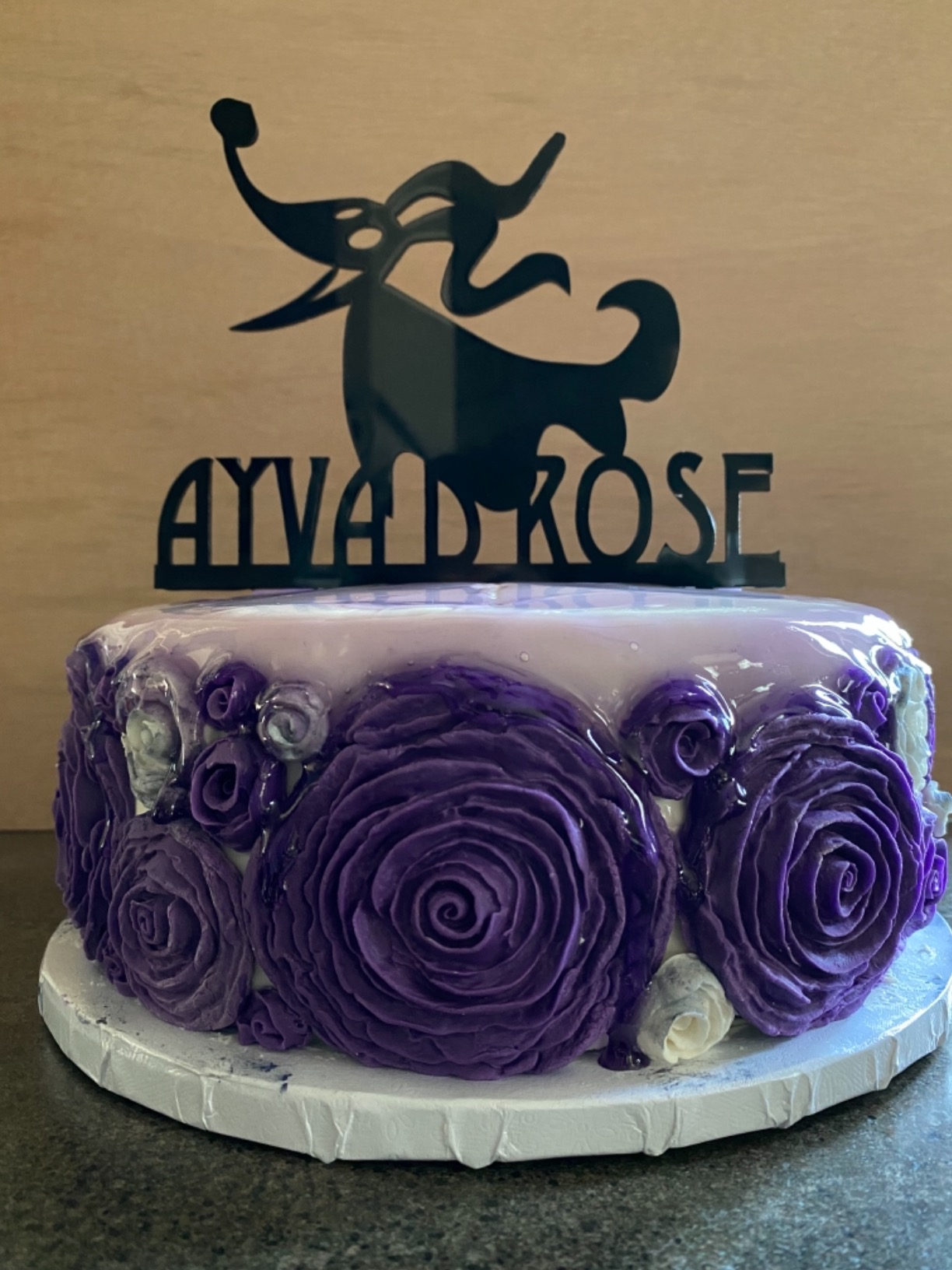 Amazon.com: Halloween Ghost Dog Birthday Party Cake Topper Personalized ...