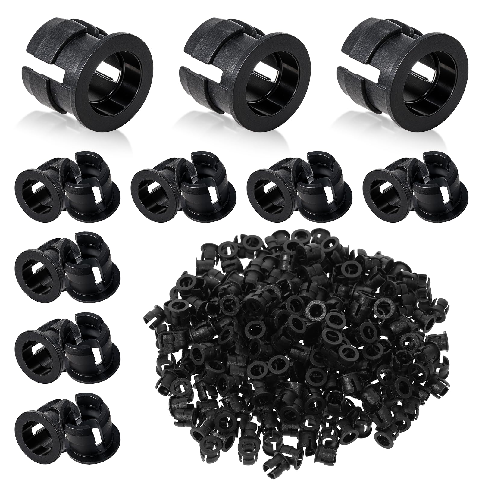 250 PCS Black Plastic 5 mm LED Holder Light Emitting Diode Holder Clip ...