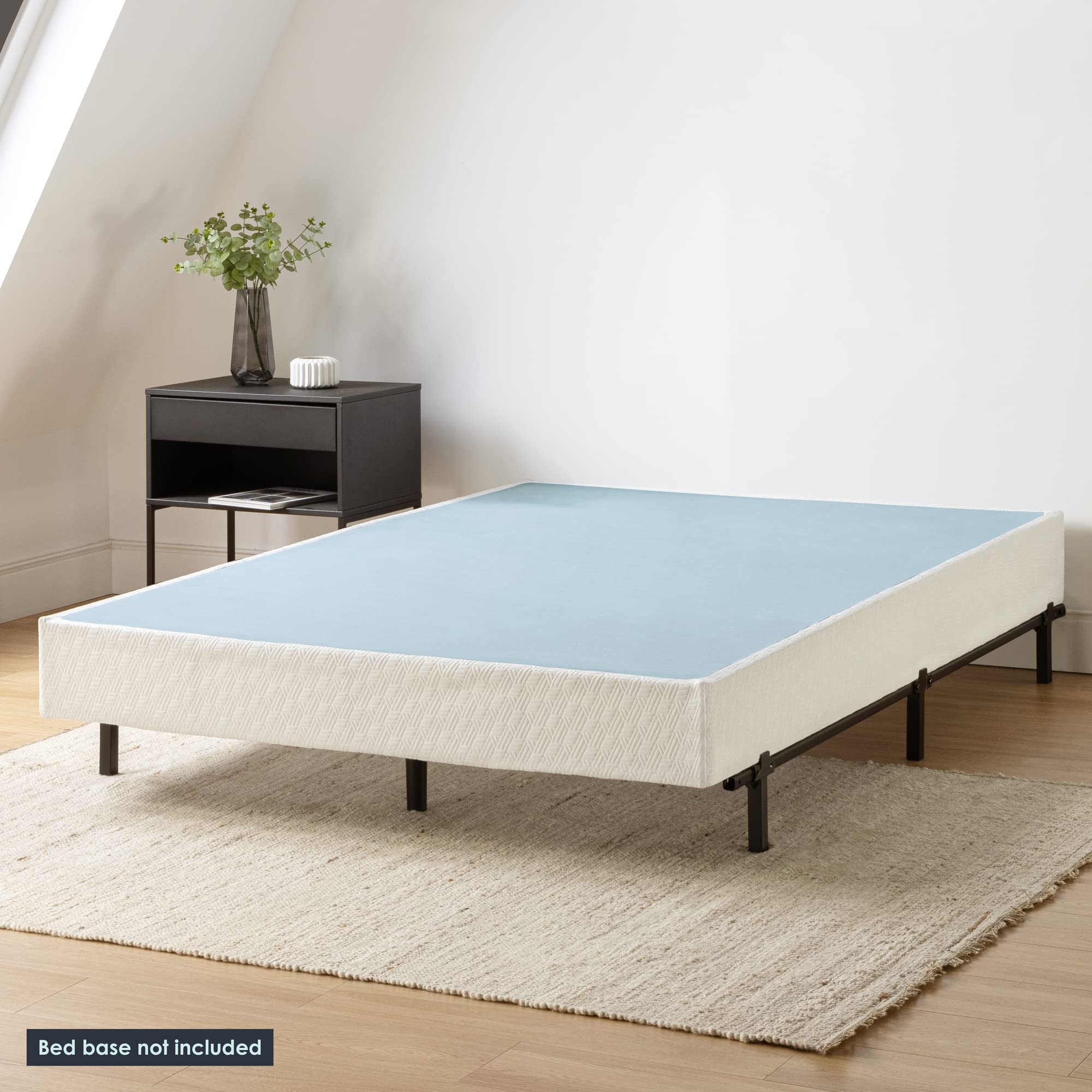 Snapklik.com : MELLOW 7.5 Inch Metal Box Spring Mattress Foundation