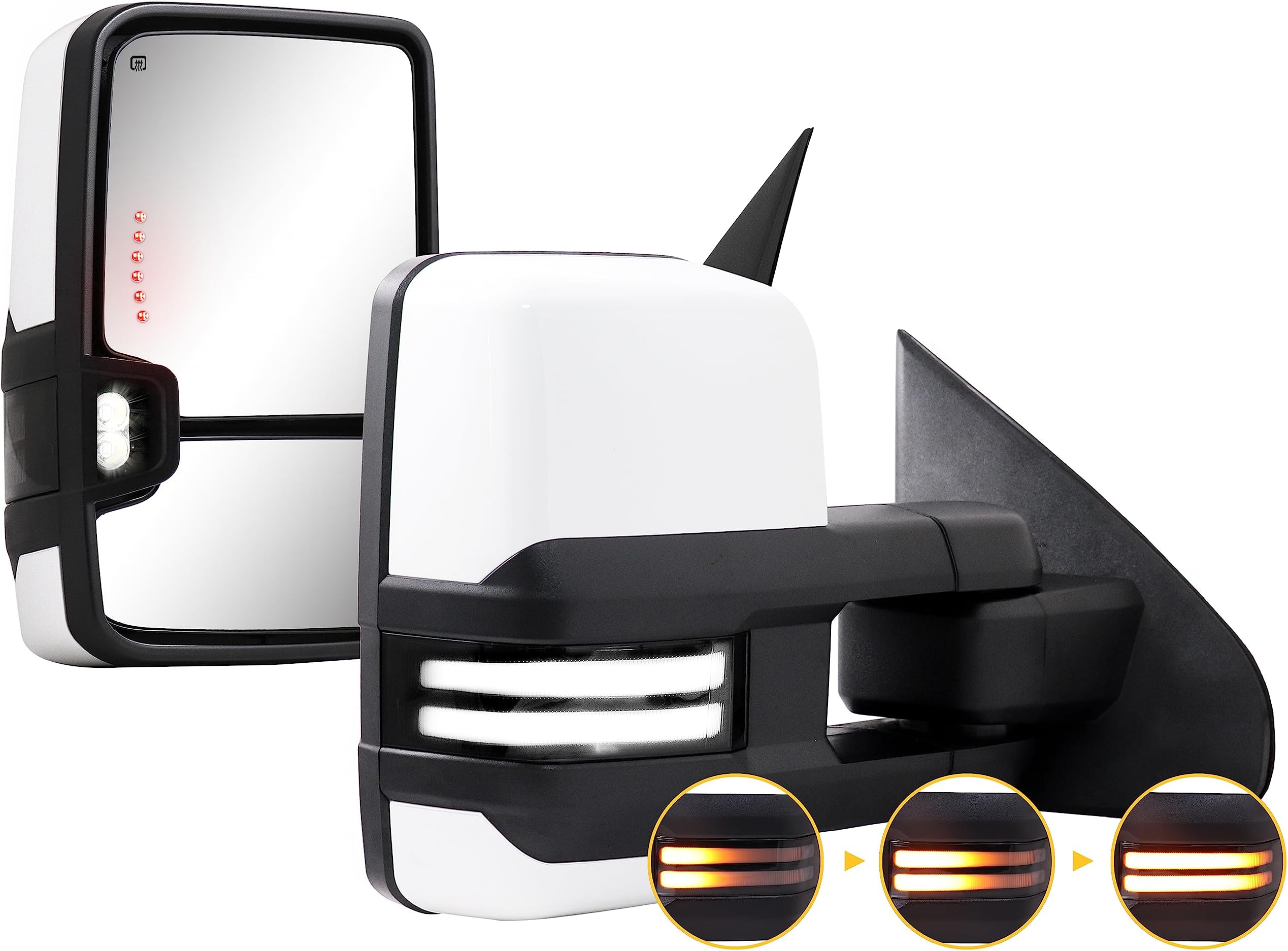 Amazon.com: Towing Mirrors Fit for 2014 2015 2016 2017 2018 Chevy ...