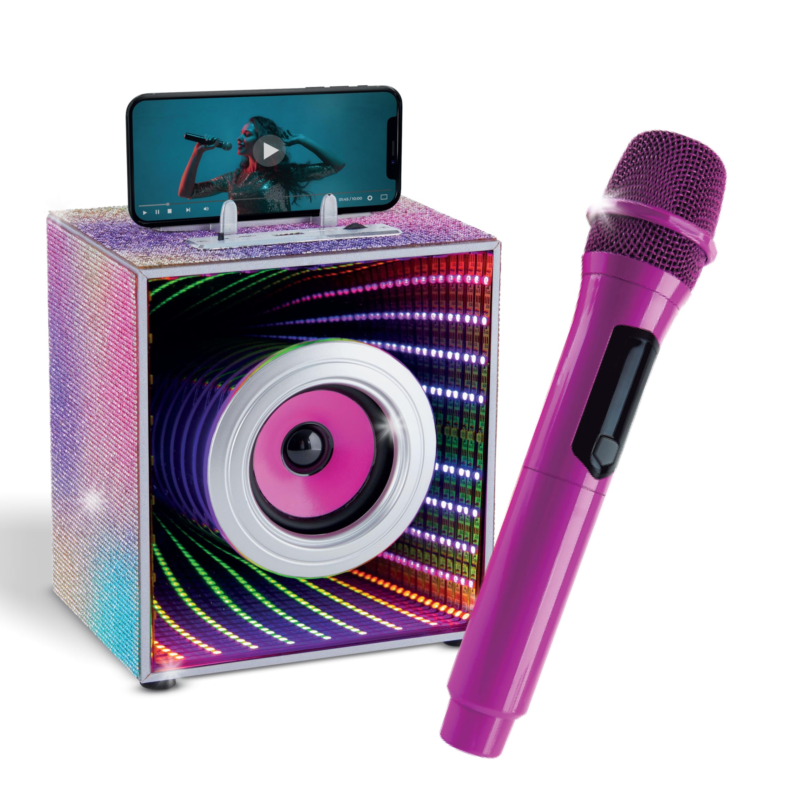Amazon.com: Pop Star Infinity: Portable Karaoke Speaker & Mic, Powerful ...