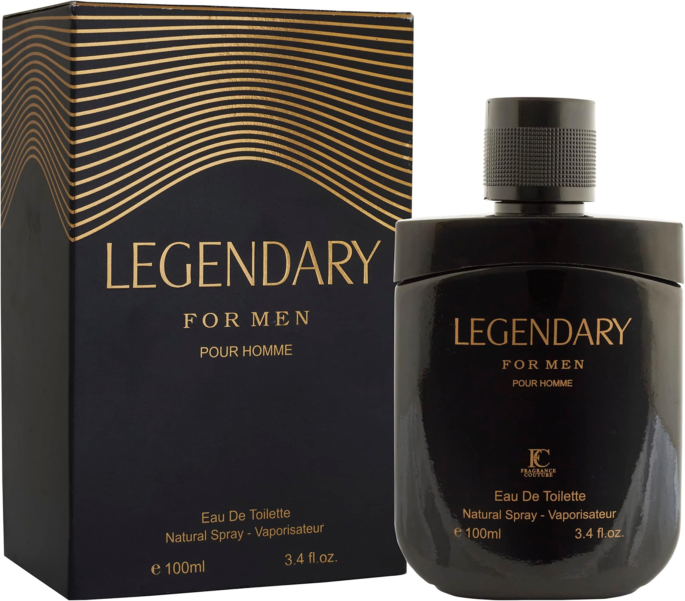 Amazon.com : Fragrance Couture LEGENDARY MEN 3.4 Oz Men's Cologne ...