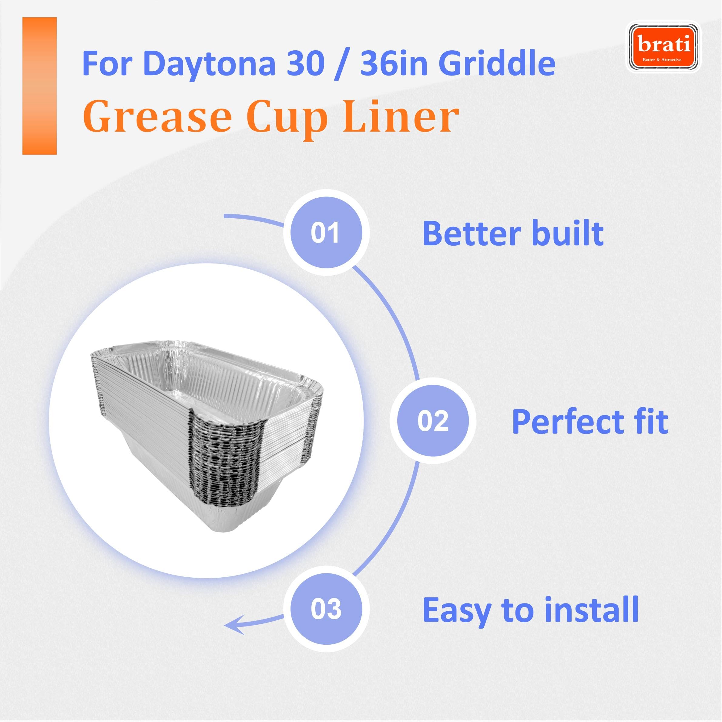Snapklik.com : Big Grease Cup Liners For Nexgrill Daytona 28 In./30 In ...