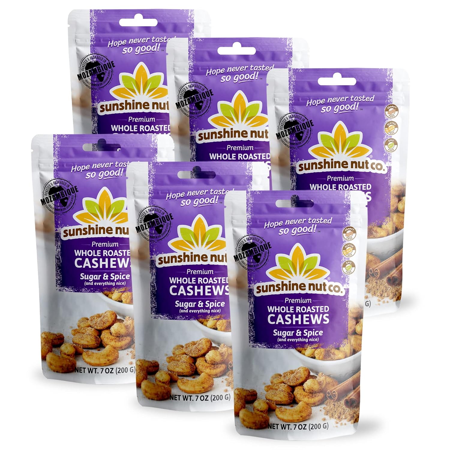 Amazon.com : Sunshine Nut Co. Whole Roasted Lightly Salted Cashews ...