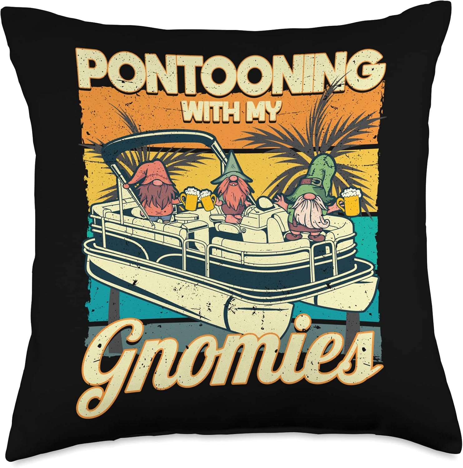 Amazon.com: Pontoon Boat Captain Gnome Pontooning with my Gnomies Men ...