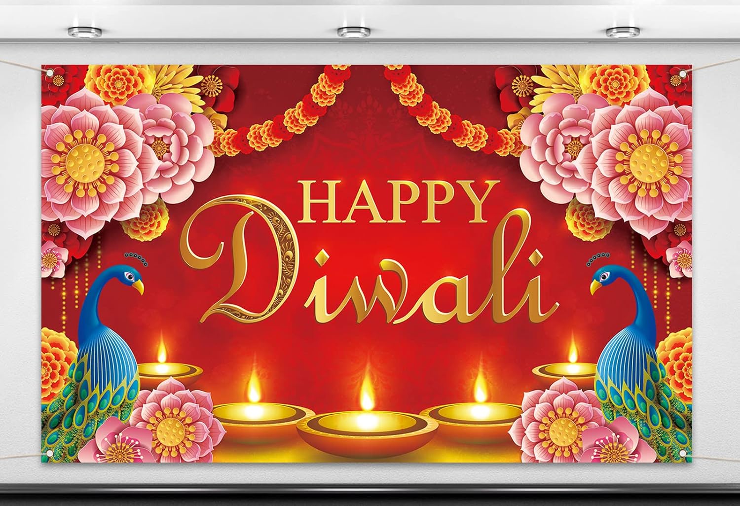 Nepnuser Diwali Decorations Photo Booth Backdrop - Indian Festival of ...