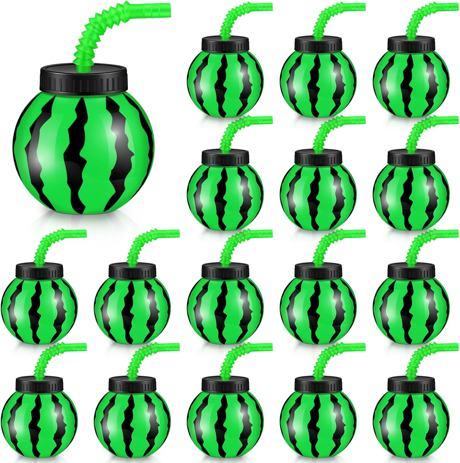 Amazon.com: 24 Pcs Watermelon Cups for Kids Party Favors 14 oz Plastic ...