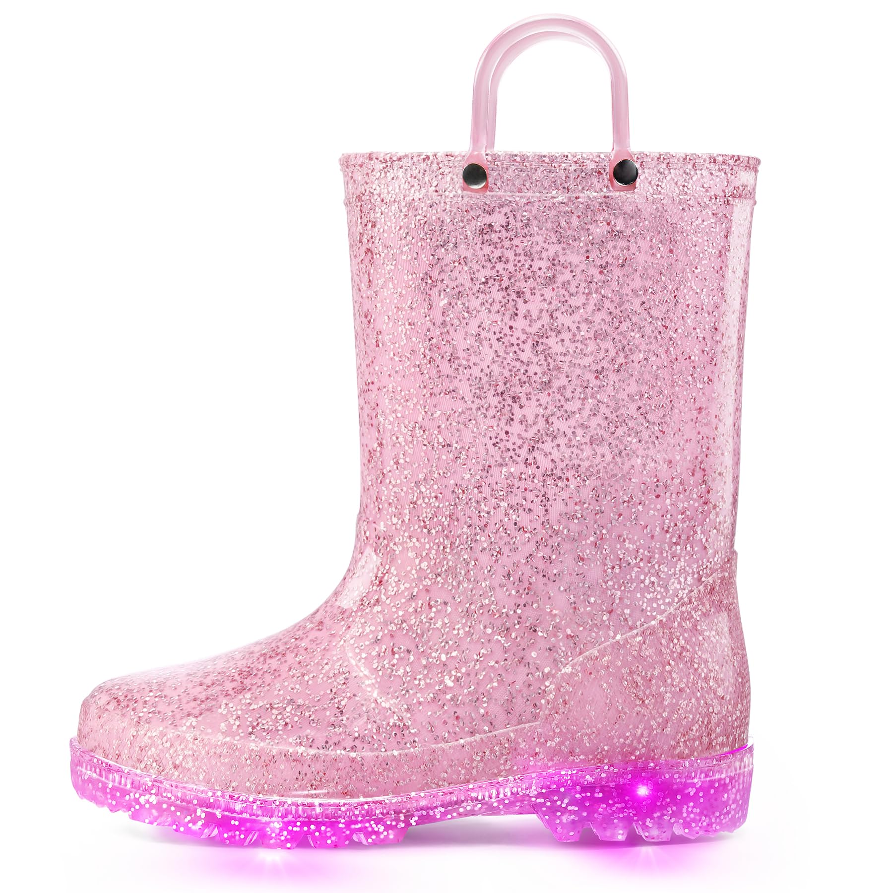 Snapklik.com : K KomForme Kids Rain Boots, Waterproof Light Up Boots
