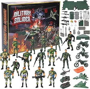 Christmas Advent Calendar With Military Army Man,Christmas Countdown ...