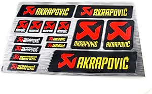 Amazon.com: Waterproof Motorcycle Sticker Set Made for Akrapovic ...