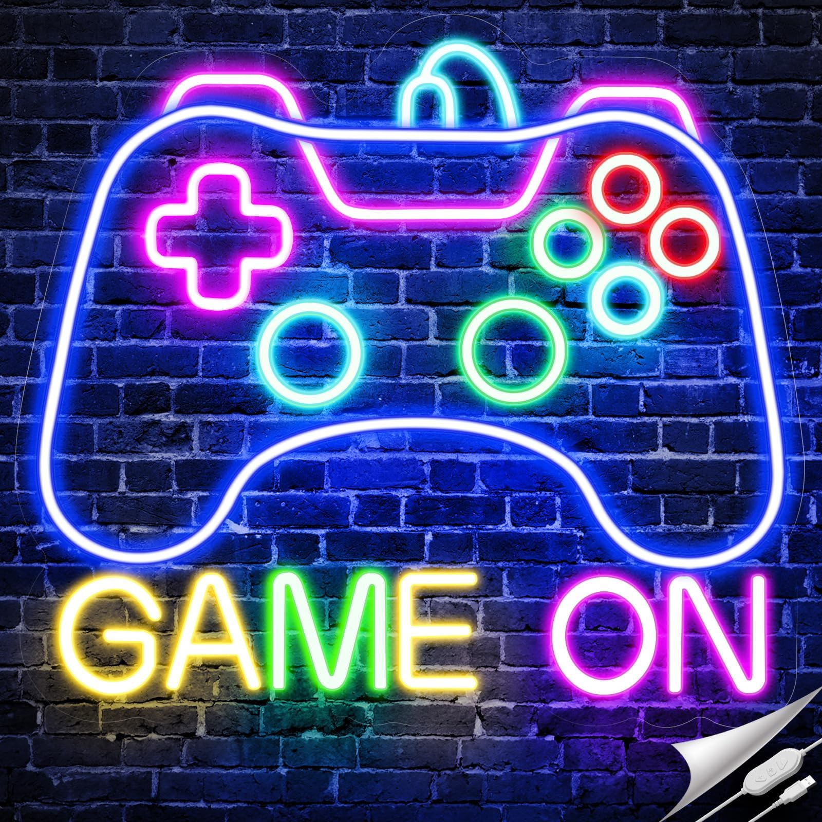 Amazon.com : RGB Neon Gaming Sign, LED Neon Gamer Signs for Wall Decor ...
