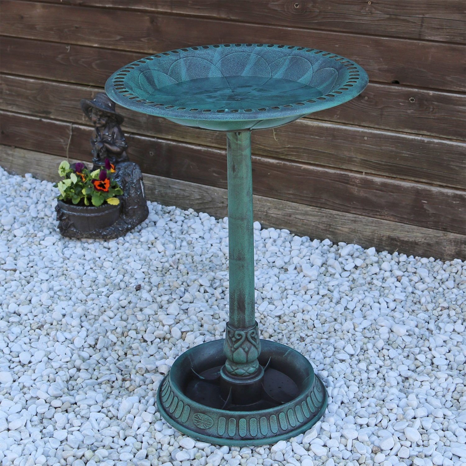 CLGarden Vogeltränke VGT2 Vogelbad Vogel Tränke Bad mit Fuß zum ...