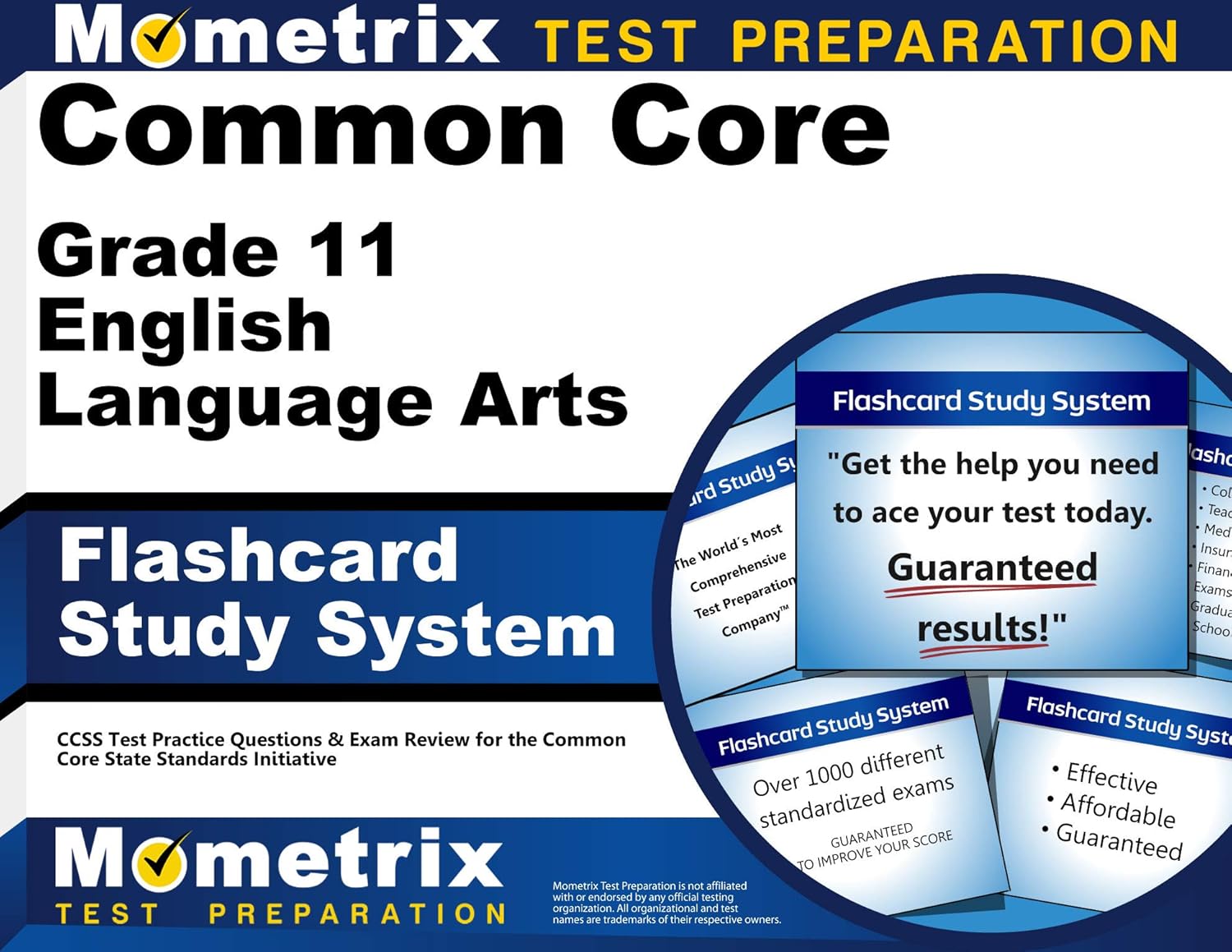 Common Core Grade 11 English Language Arts Flashcard Study System: CCSS ...
