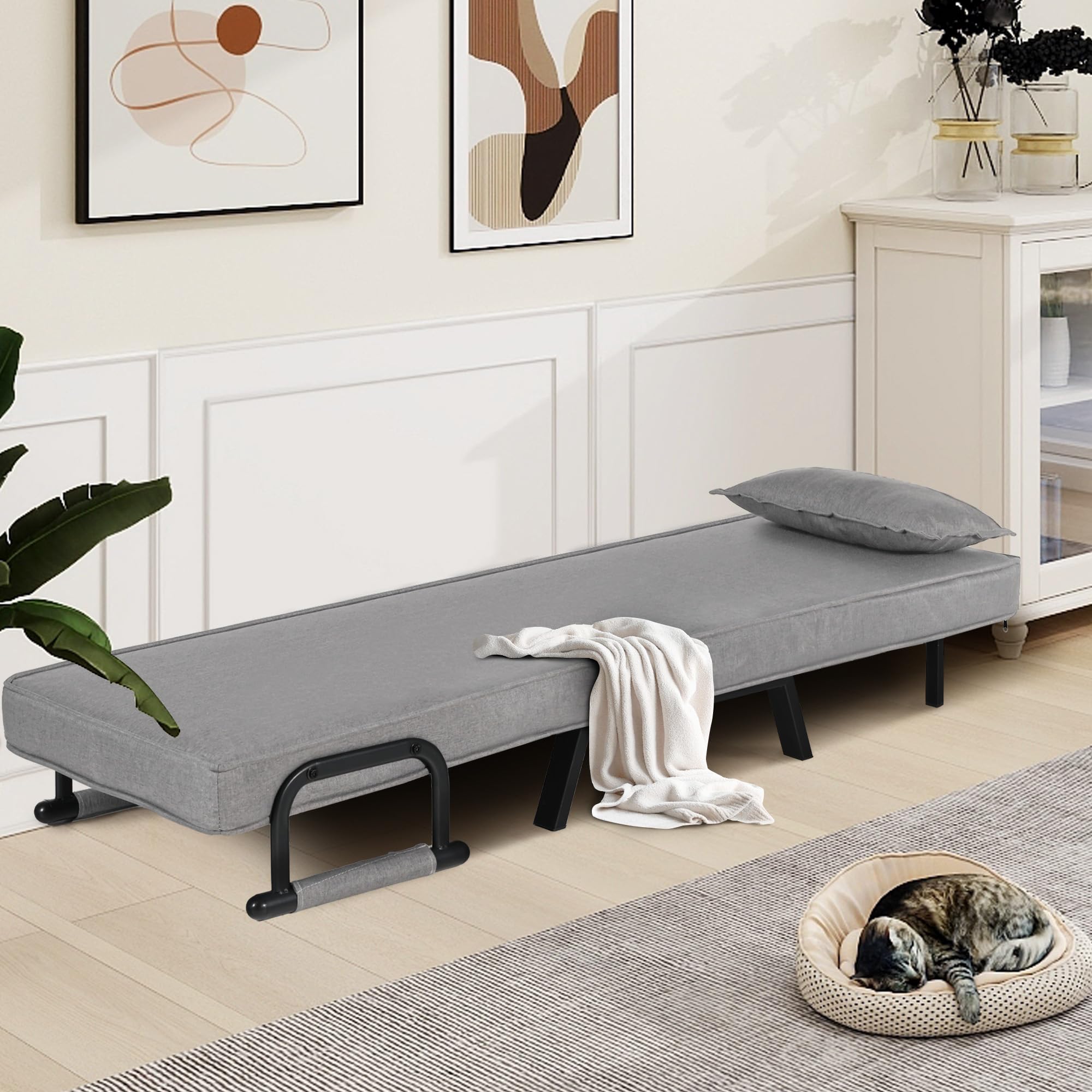 Single Chair Beds For Small Spaces VIBESPARK 4 In 1 Convertible