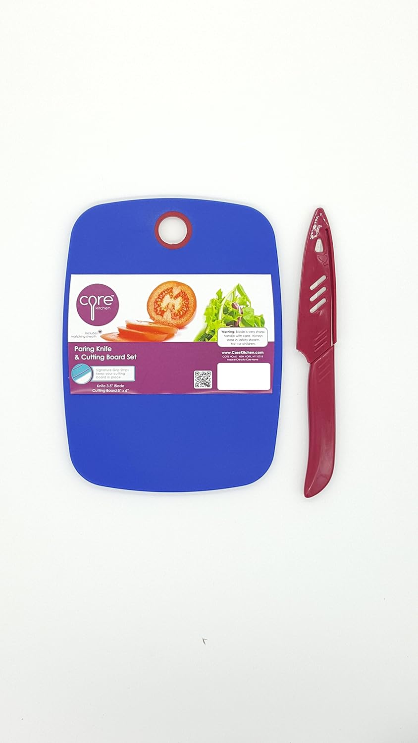 Amazon.com: Core Kitchen Cutting Board Set with Knife : Industrial ...