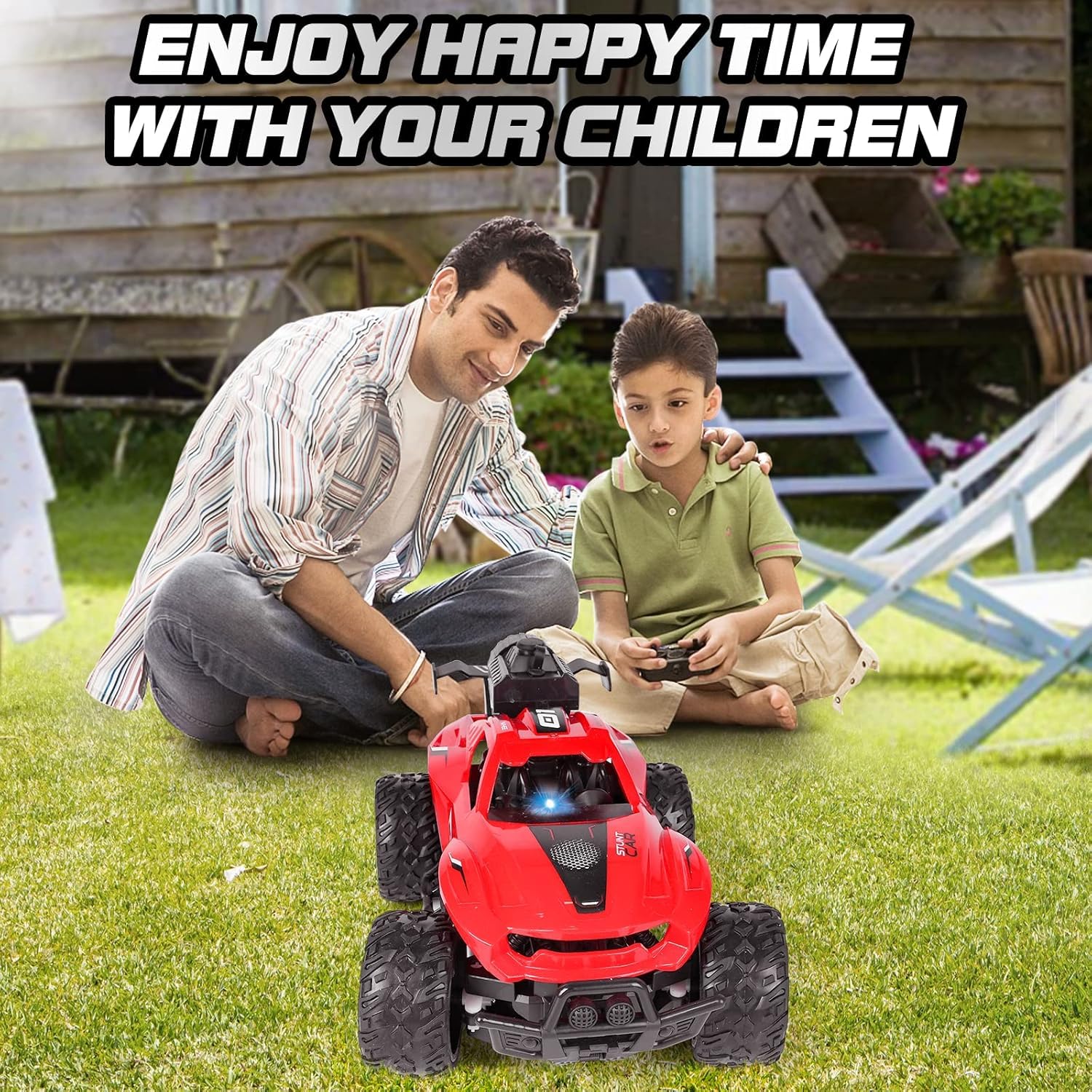 Remote Control Car 1:16 Scale RC Monster Truck with Smoke Mist LED ...