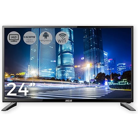 AKAI 24" Smart LED TV High Definition with HD Freeview Wifi HDMI USB AV ...