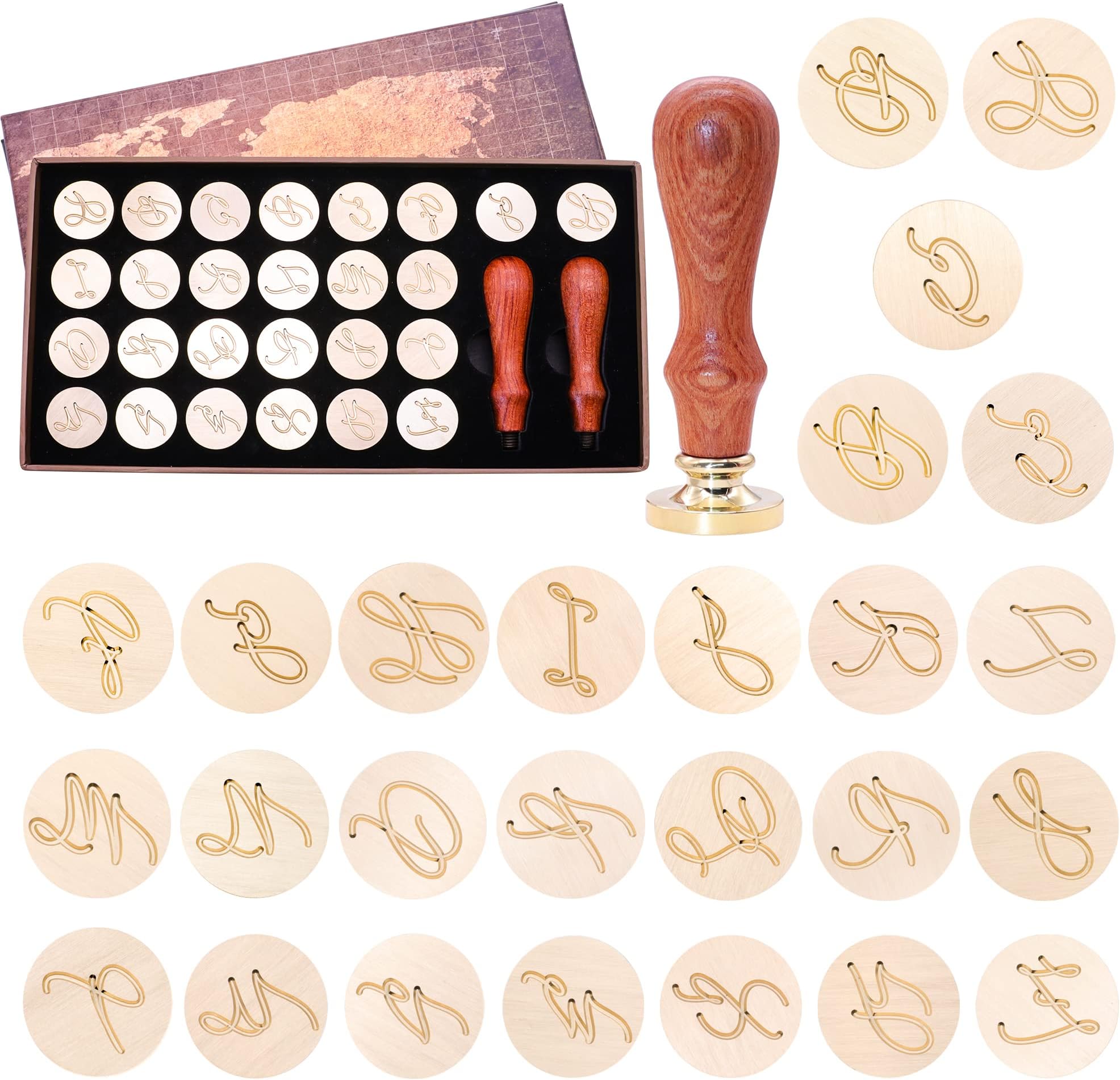 Amazon.com : PATIKIL Alphabet Wax Seal Stamp Kit, 26 Letters A-Z ...
