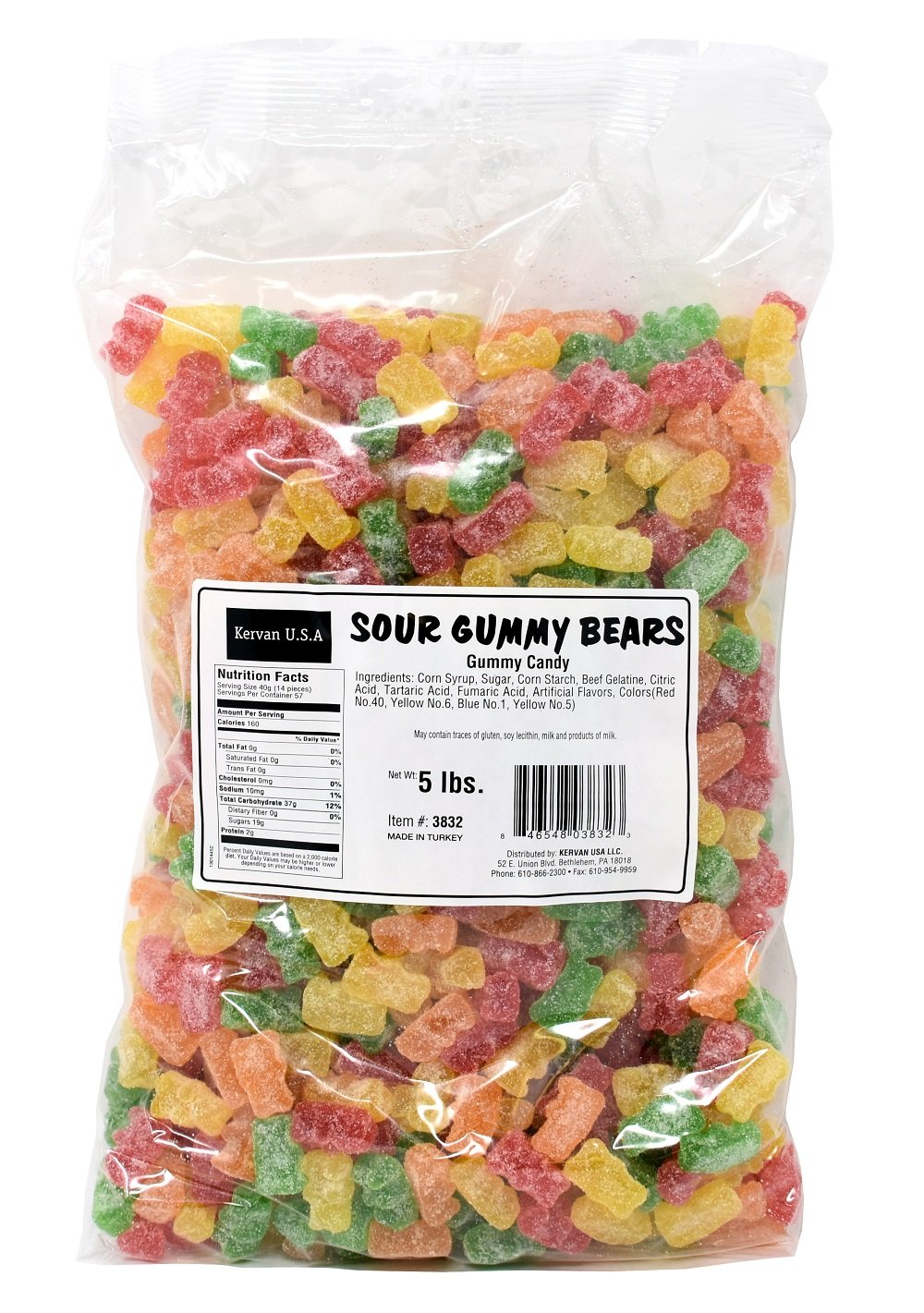 Amazon.com : Sour Gummy Bears, 5 Lbs : Grocery & Gourmet Food