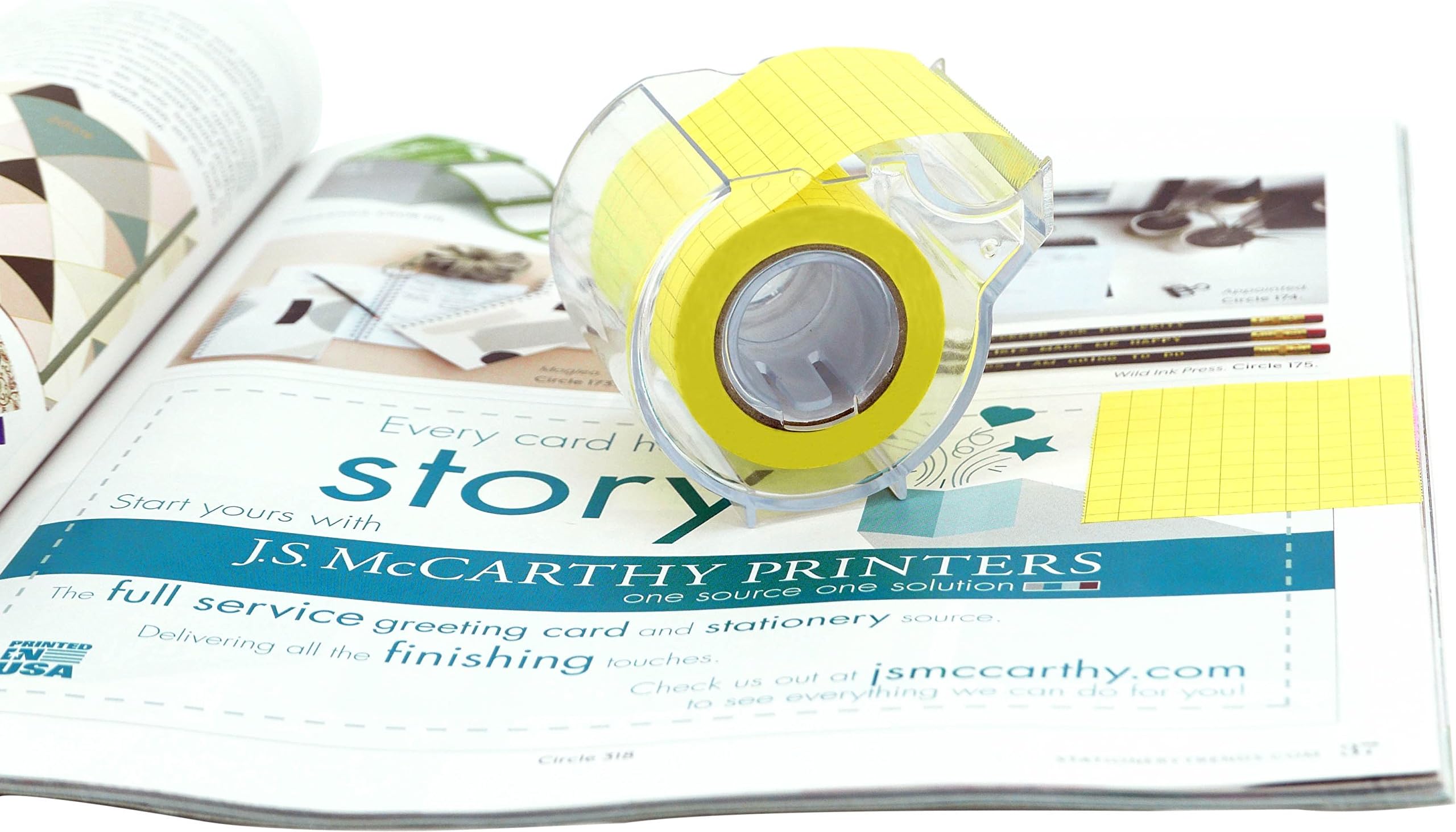 Amazon.com : 4A Roll Sticky Notes,Full Adhesive,Width x Length 2 x 315 ...