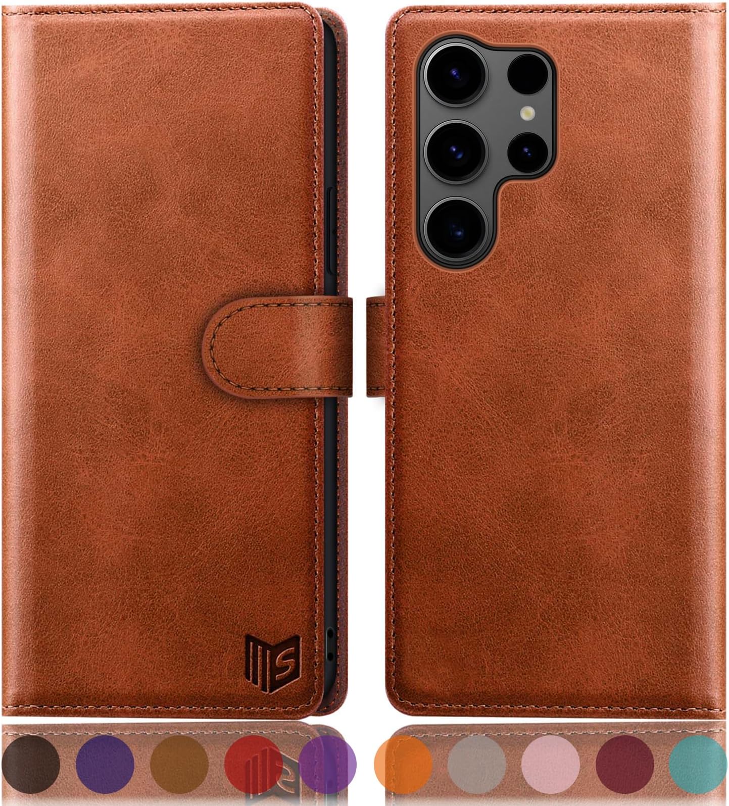 Amazon.com: Defencase for Galaxy S25 Ultra Case Wallet with RFID Blocking Card Holder for Women ...