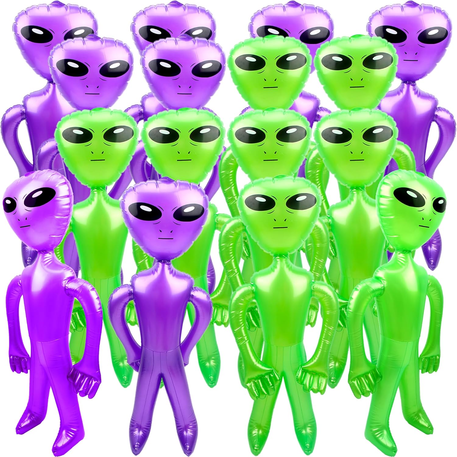 Amazon.com: 16 Pcs 35 Inch Halloween Inflatable Alien Giant Inflatable ...