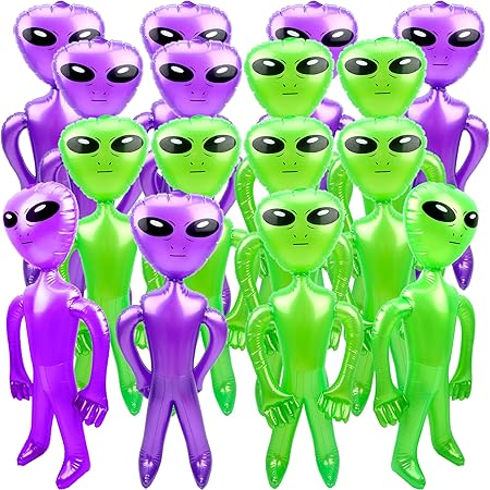 Amazon.com: 16 Pcs 35 Inch Halloween Inflatable Alien Giant Inflatable ...