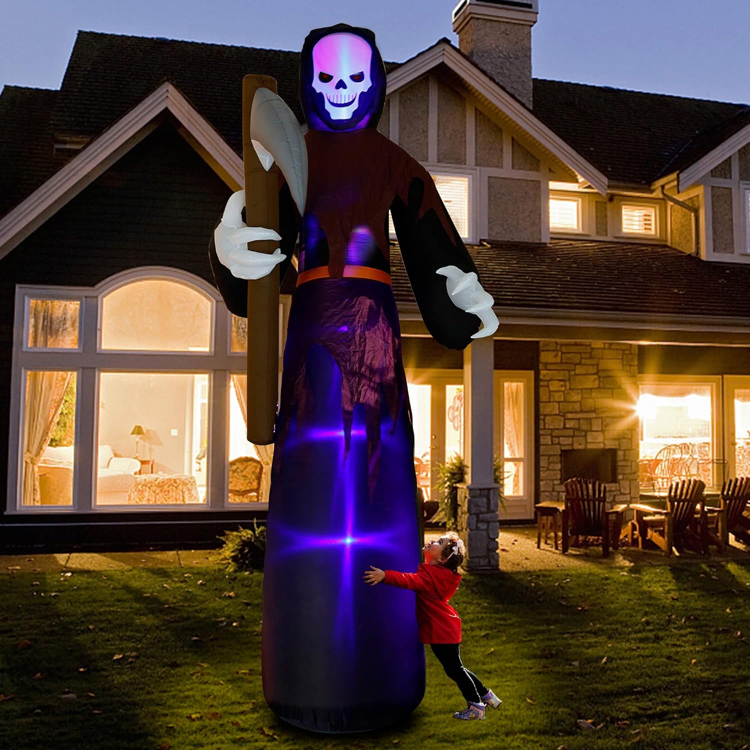 12ft LED Lighted Reaper Ghost Inflatable Decoration Philippines | Ubuy