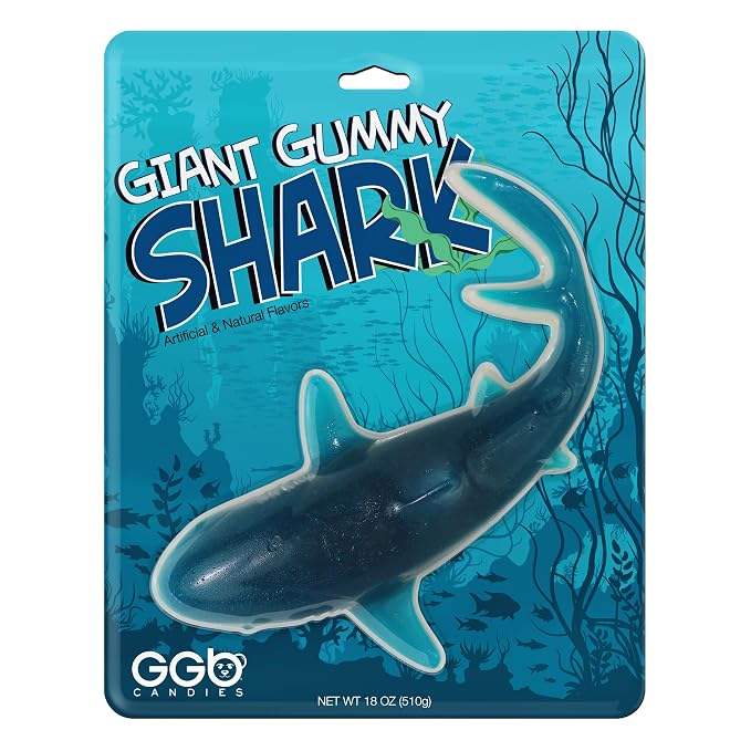 Amazon.com : Giant Gummy Shark from GGB Candies (18 Ounce) : Grocery ...