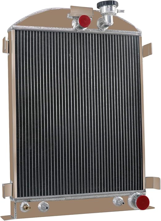 ALLOYWORKS 60mm 4 Row All Aluminum Radiator For 1928-1939 Ford Model ...