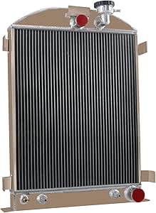 ALLOYWORKS 60mm 4 Row All Aluminum Radiator For 1928-1939 Ford Model ...