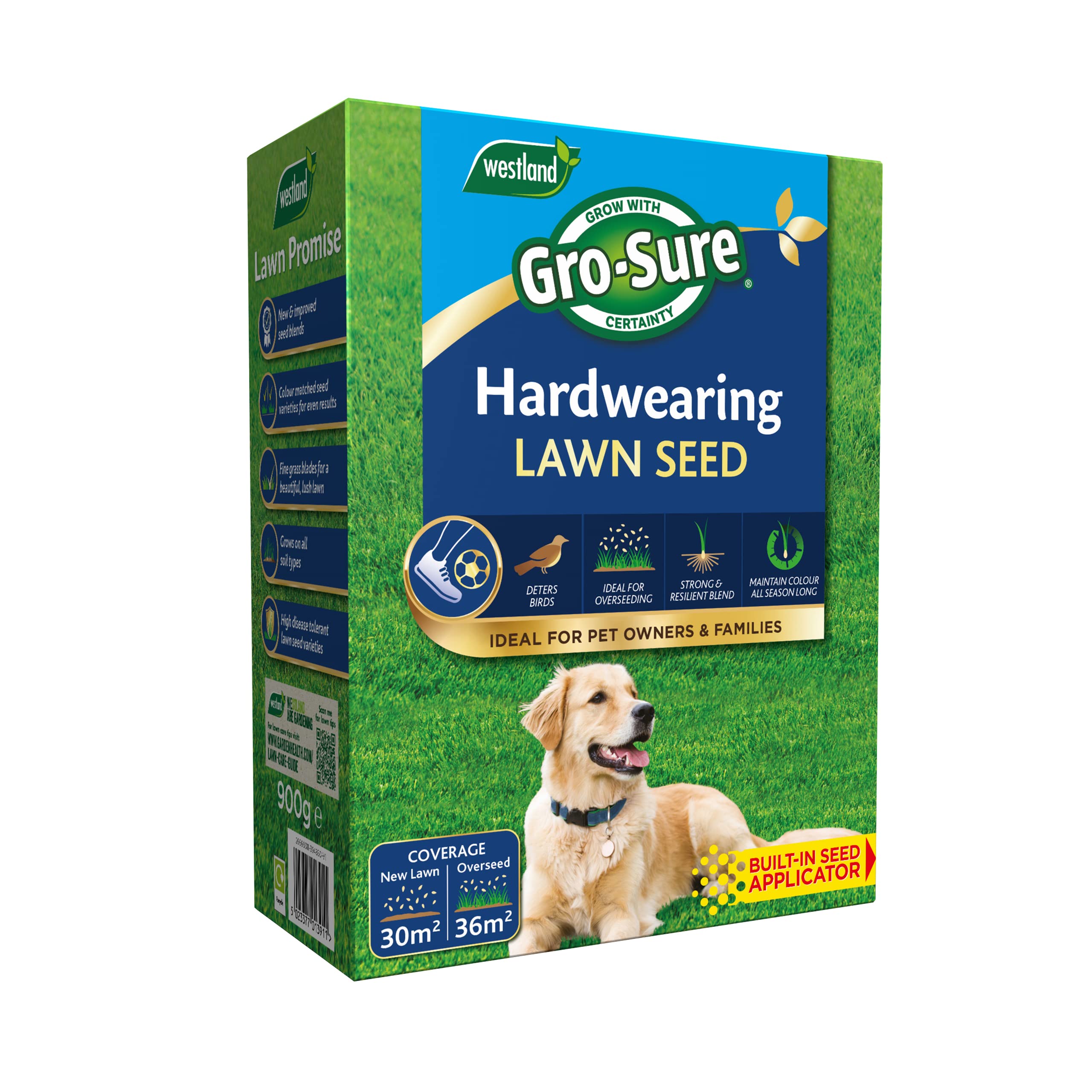 Gro-Sure Hard Wearing Lawn Seed 30m2 Box, Green : Amazon.co.uk: Garden
