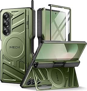 Amazon.com: TONGATE Magnetic for Z Fold 6 Case with S Pen Holder & Stand, [Compatible with ...