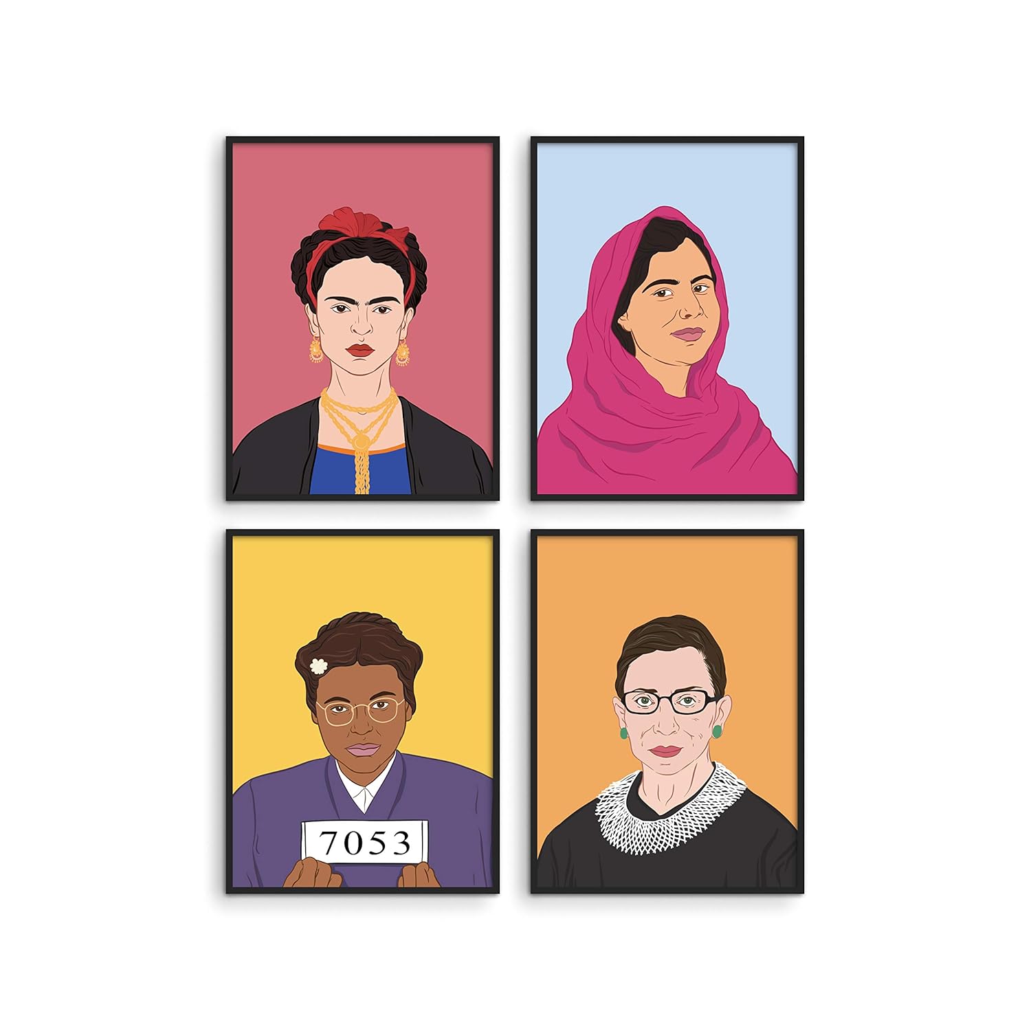 Inspirational Feminist Poster Set of 4 - By Haus and Hues ...