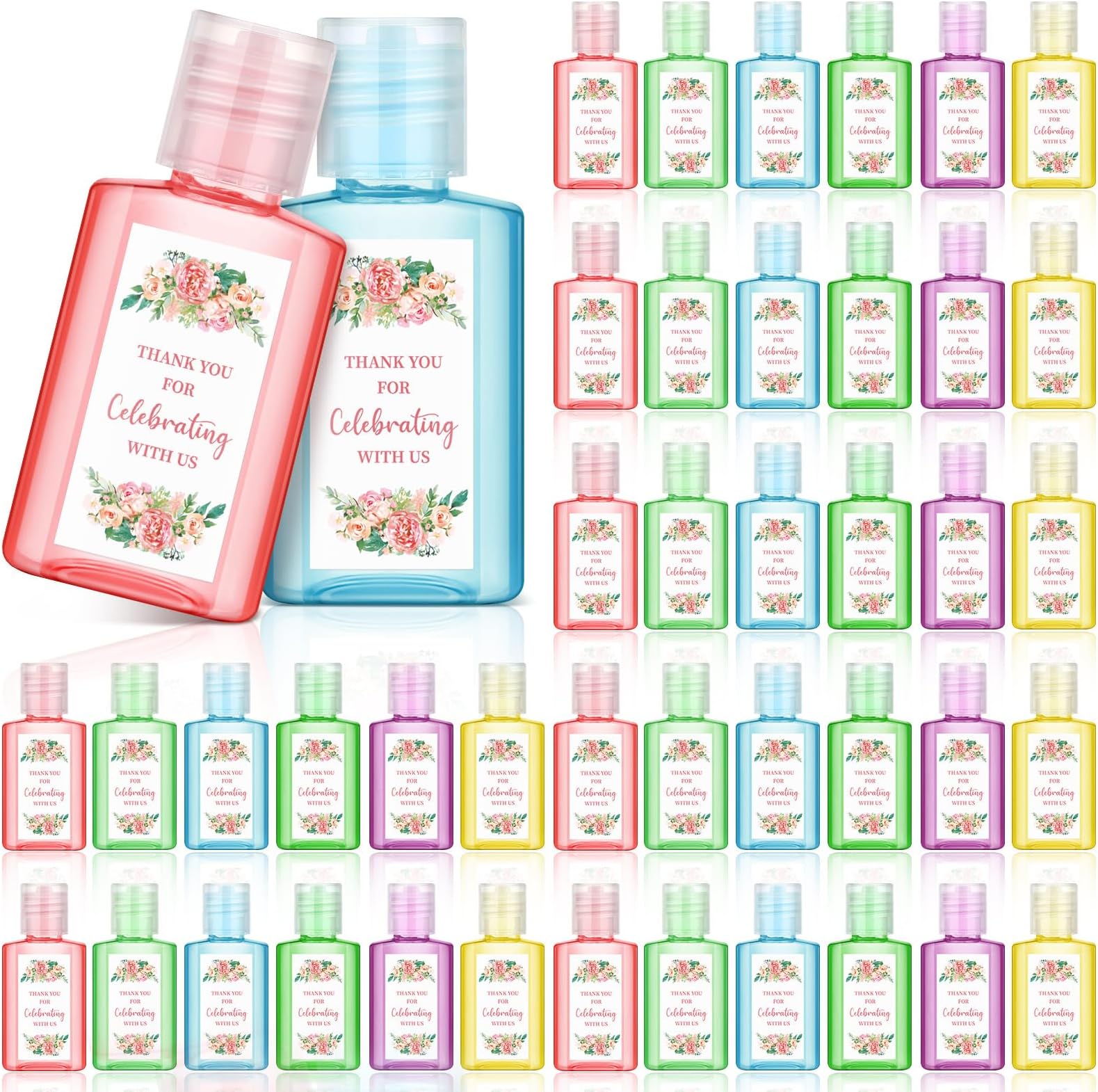 Amazon.com: Gejoy 48 Pack Mini Hand Sanitizer Bulk Wedding Party Favors ...