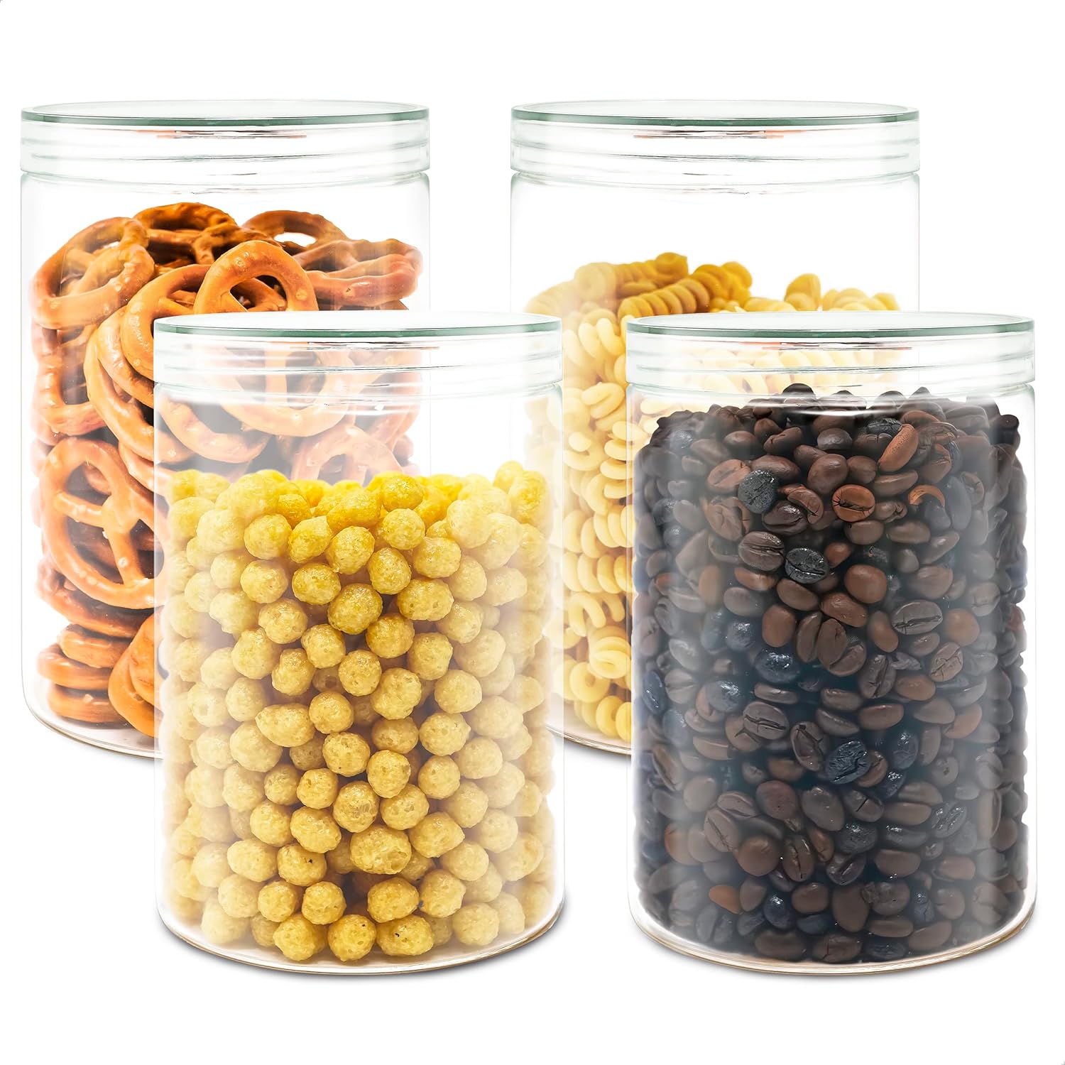 LG Luxury & Grace Set 4 Contenitori Alimentari in Polietilene per ...