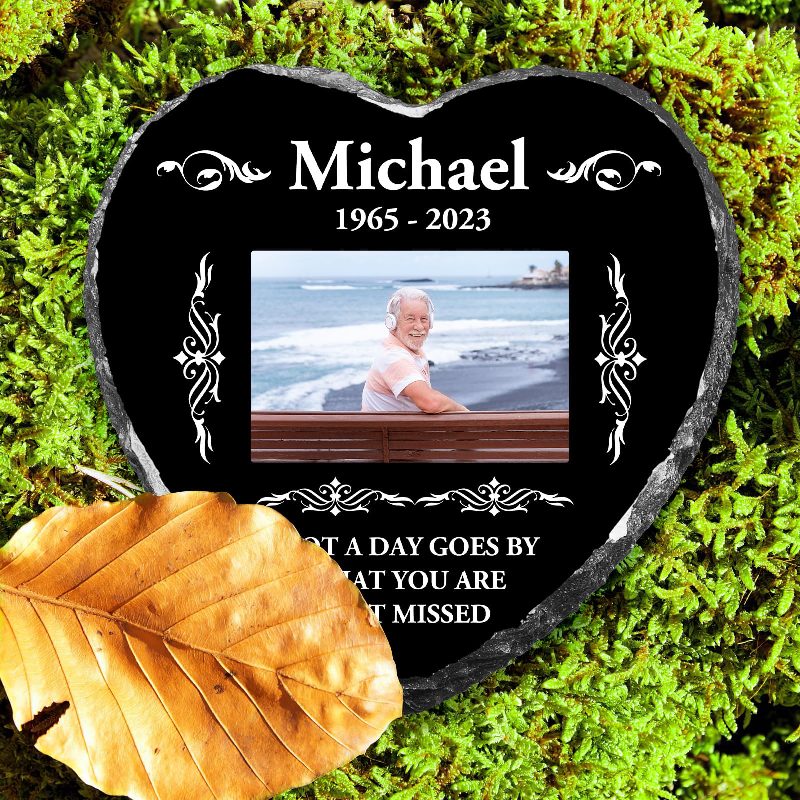 Custom Memorial Plaques Photo Frame, In Loving Memory Plaque, Memorial ...