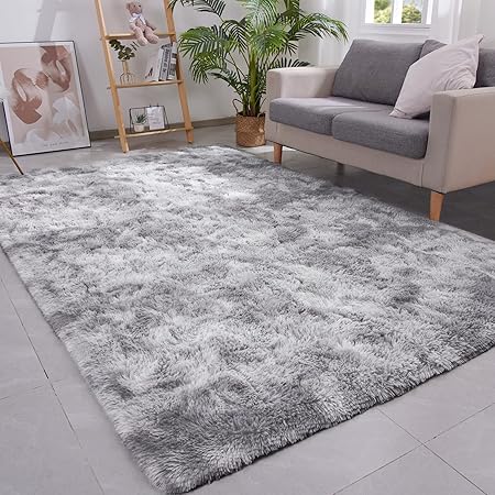 Amazon.com: LOULANJX Soft Fluffy Area Rugs for Living Room 3x5 Tie-Dyed ...