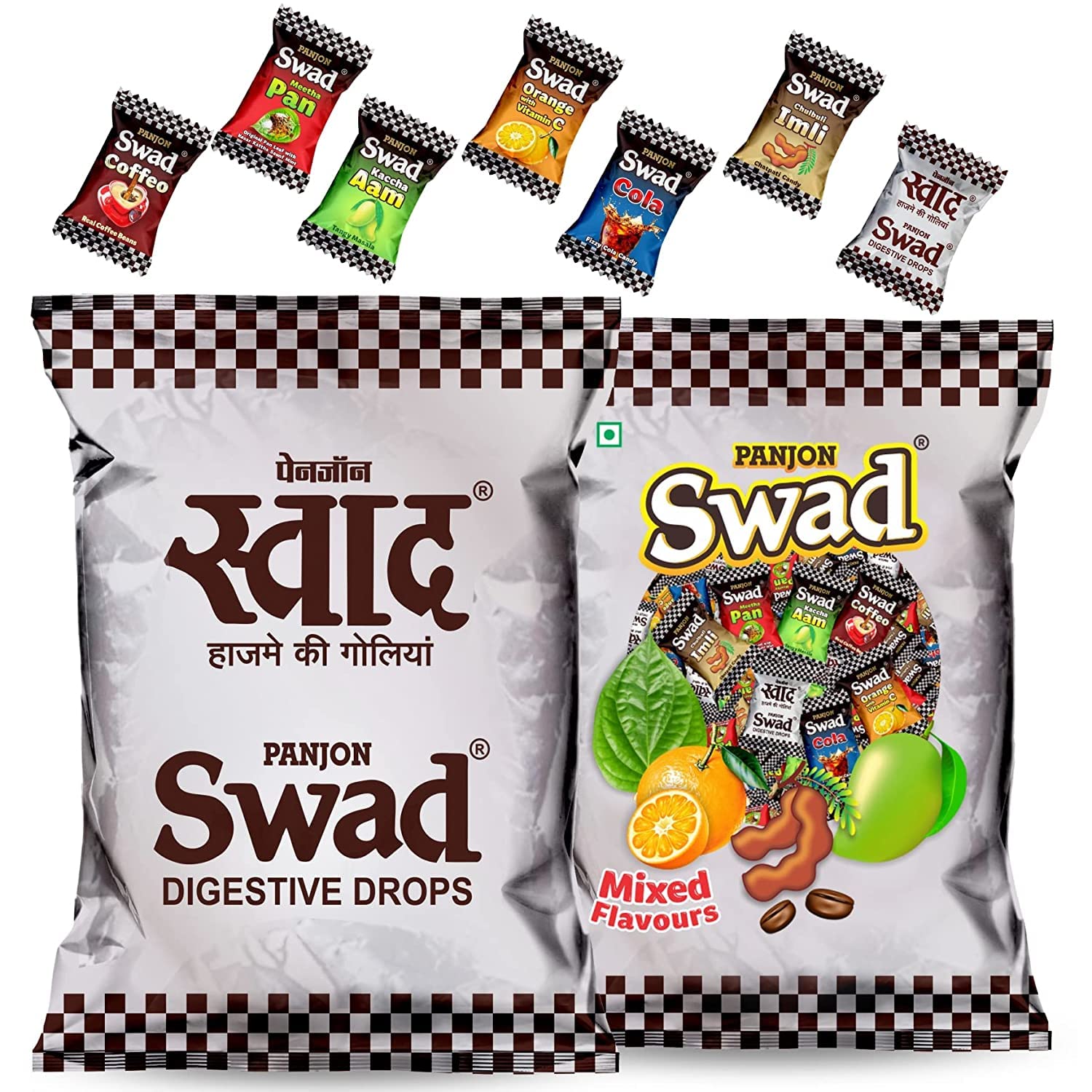 Amazon.com : Swad Chocolate Candy Packs ( Original & Mixed Flavours) 2 ...