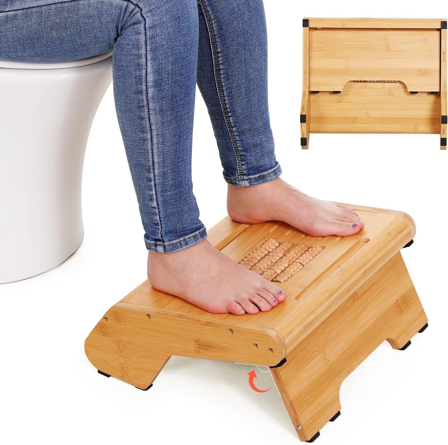 Amazon.com: JFMkaer 5" and 7" Adjustable Toilet Stool,The Original ...