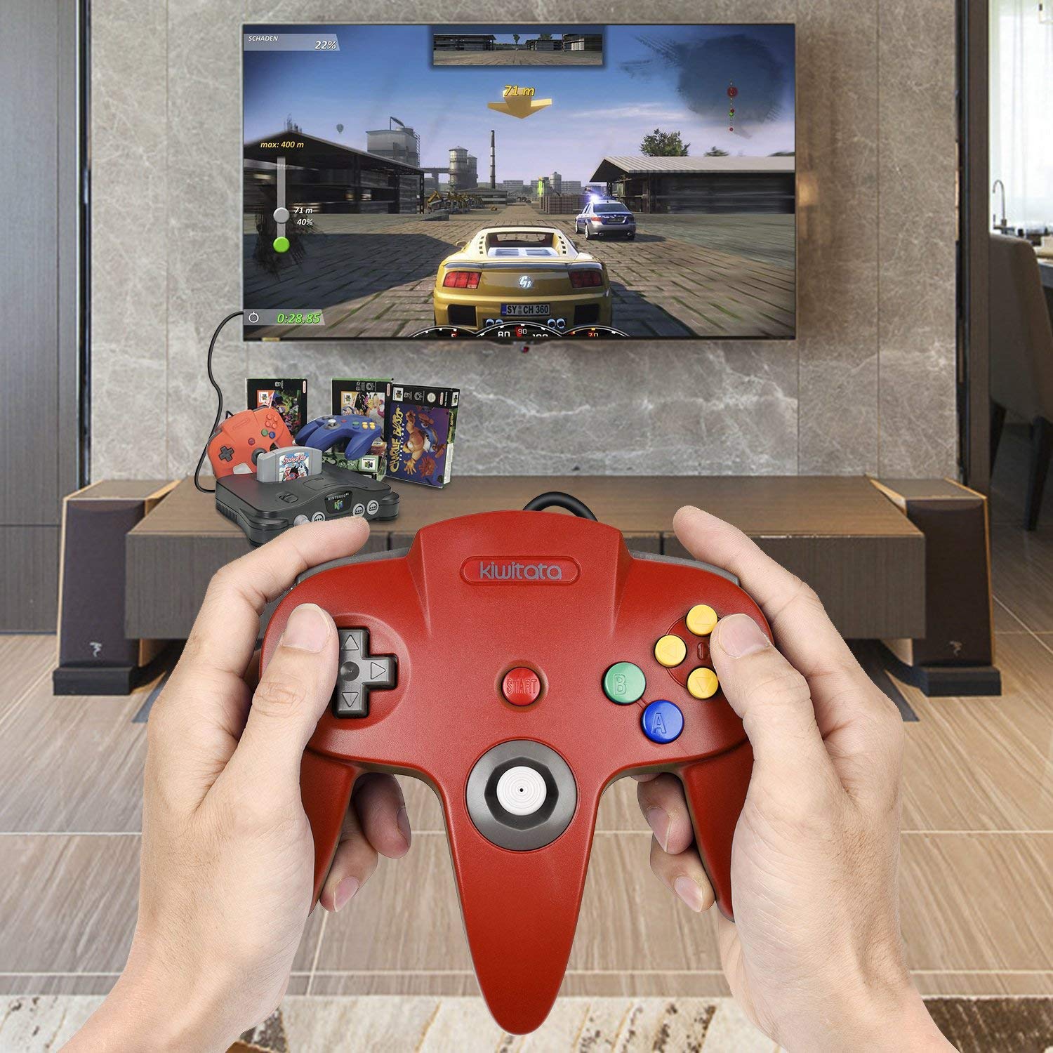 Snapklik.com : 2 Pack Classic N64 Controller, Retro N64 Wired Remote ...