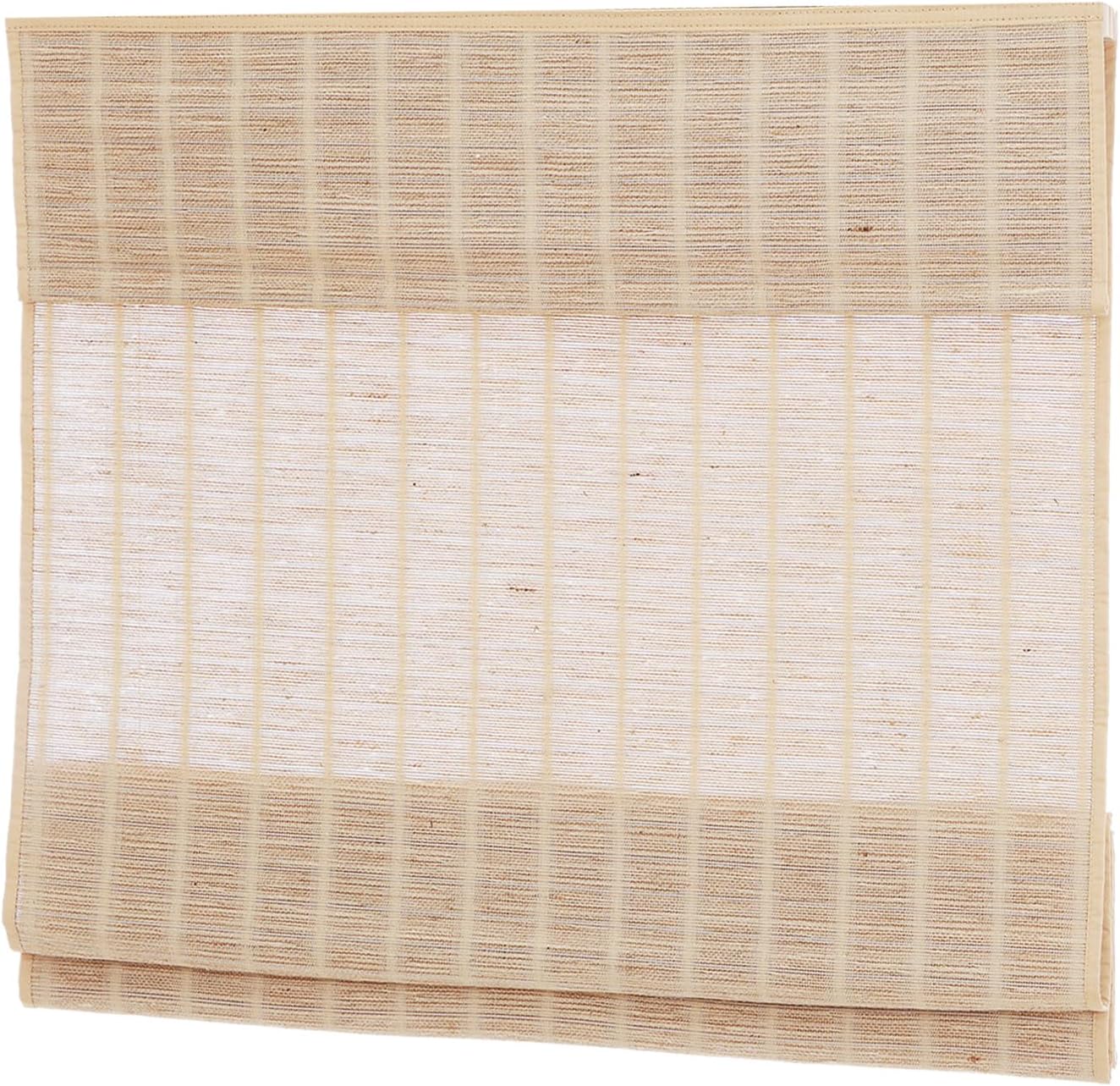 HousCa Bamboo Roman Shades Cordless Blackout, Custom Bamboo Roman ...