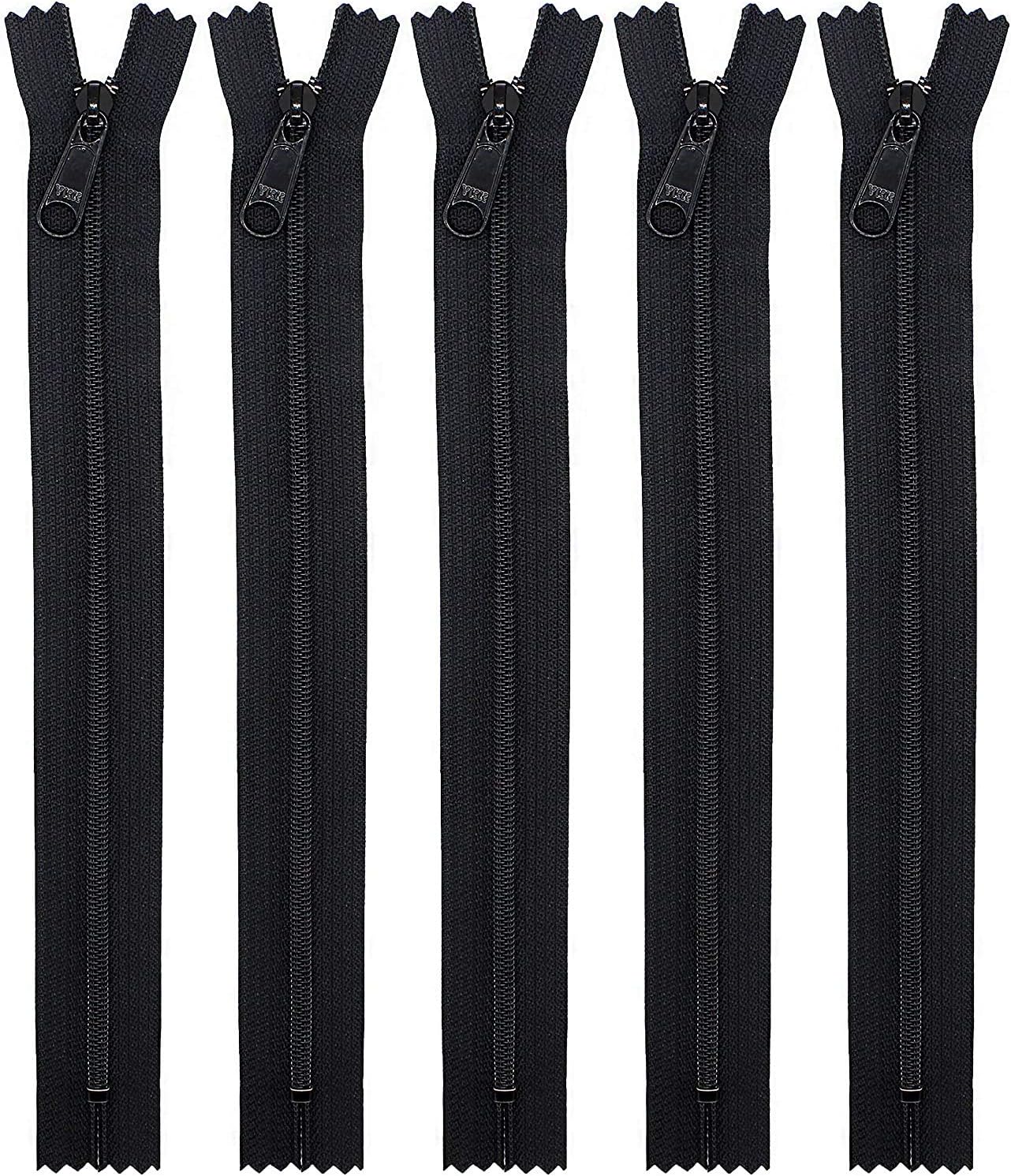 Amazon.com: YKK® Black #4.5 Handbag – Extra-Long Pull Zipper (5 Zippers ...