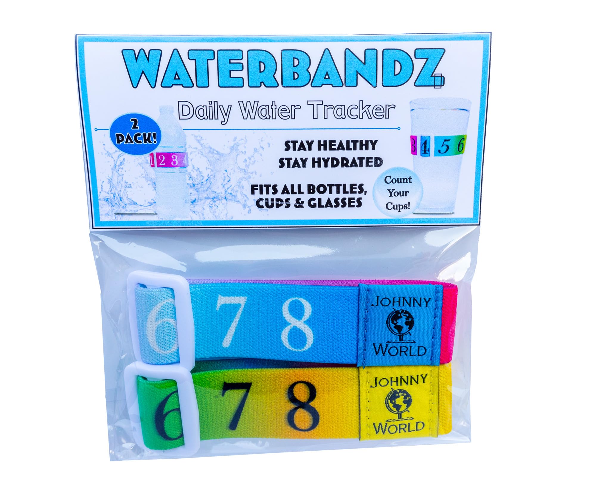 Amazon.com: WaterBandz - Stay Hydrated: Elastic Fabric Bands Make your ...