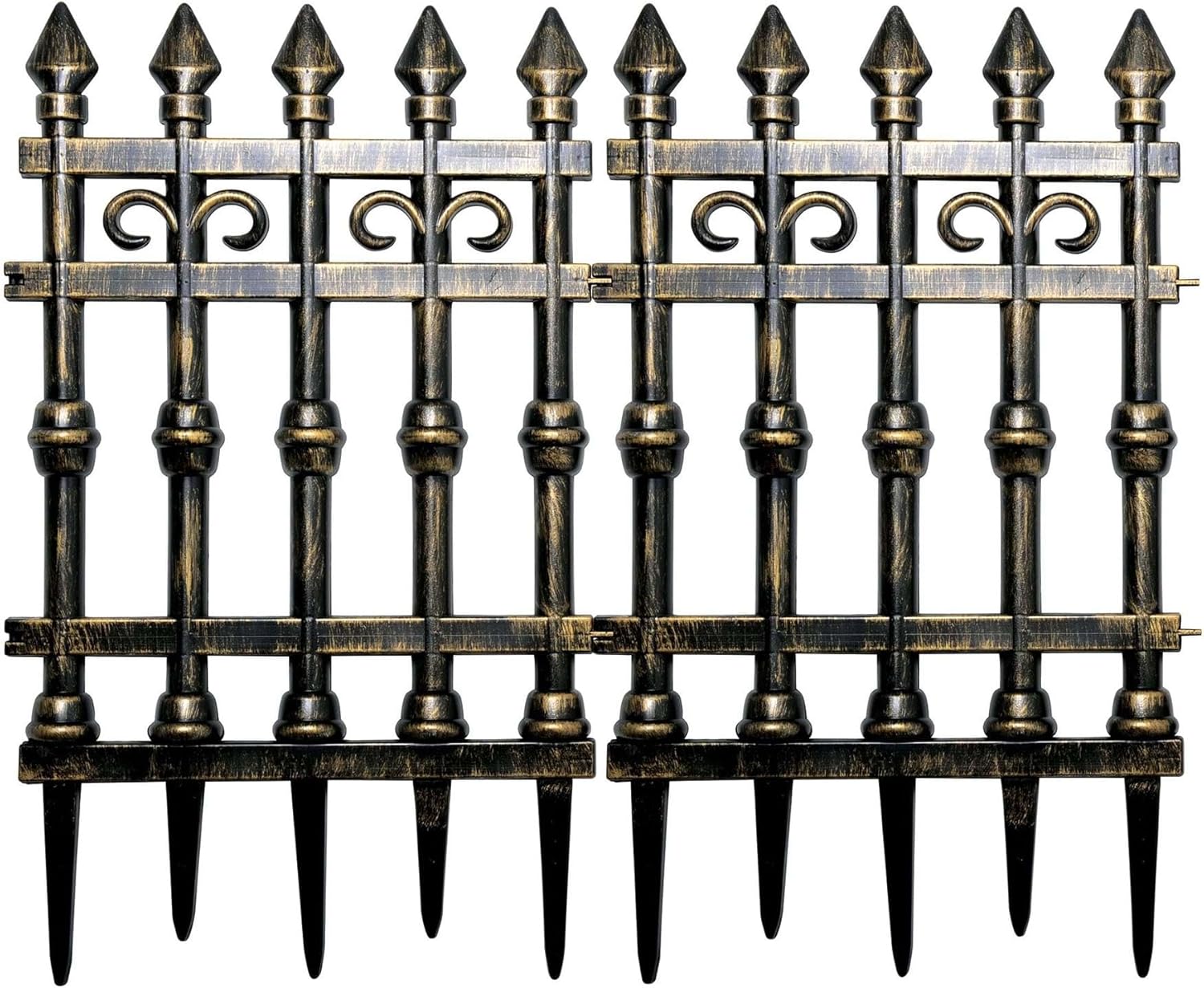 Amazon.com : Fun World 35"" X 29"" Brass Graveyard Gates Halloween ...