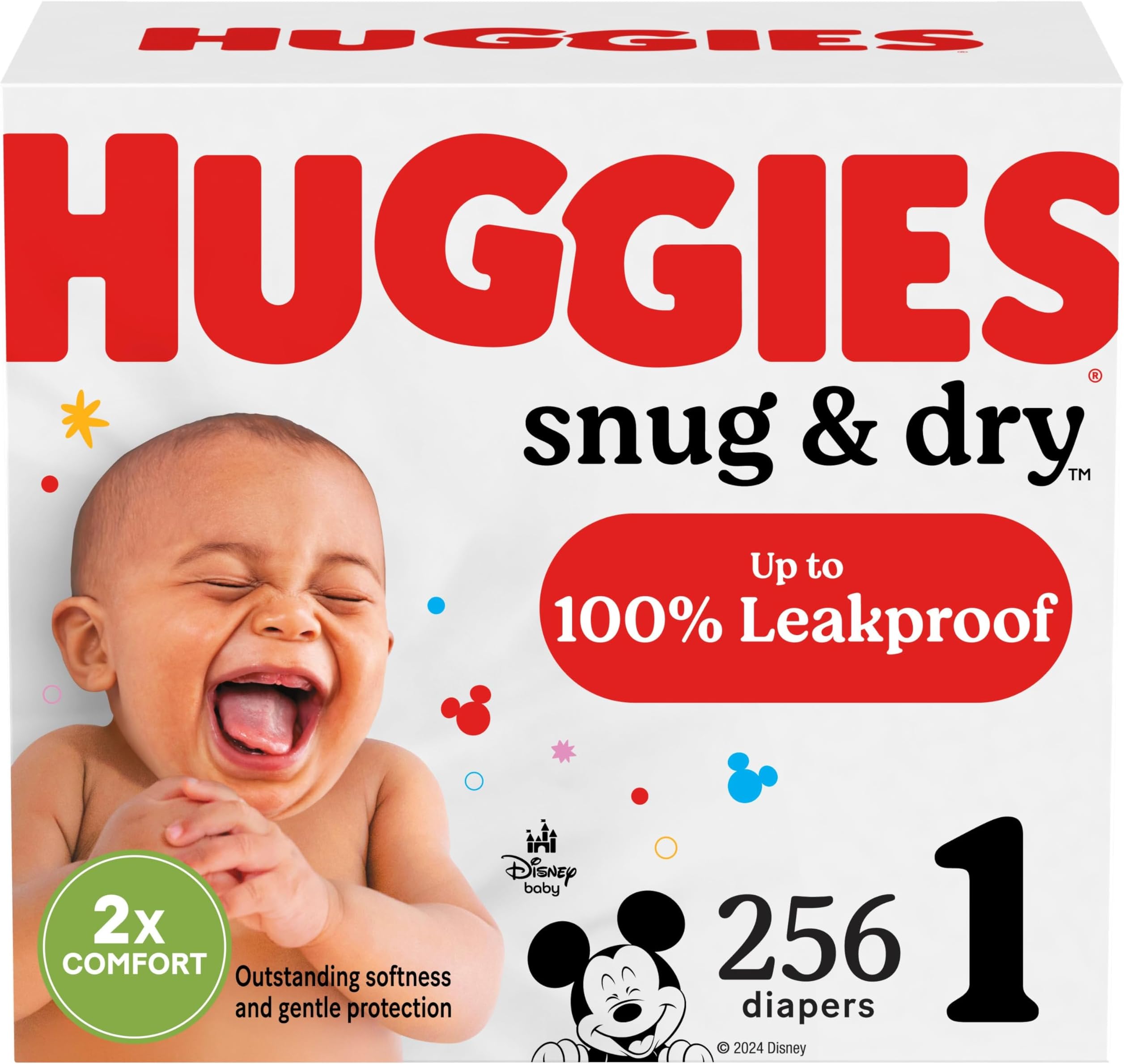 Amazon.com: Huggies Size 1 Diapers, Skin Essentials Baby Diapers, Size ...