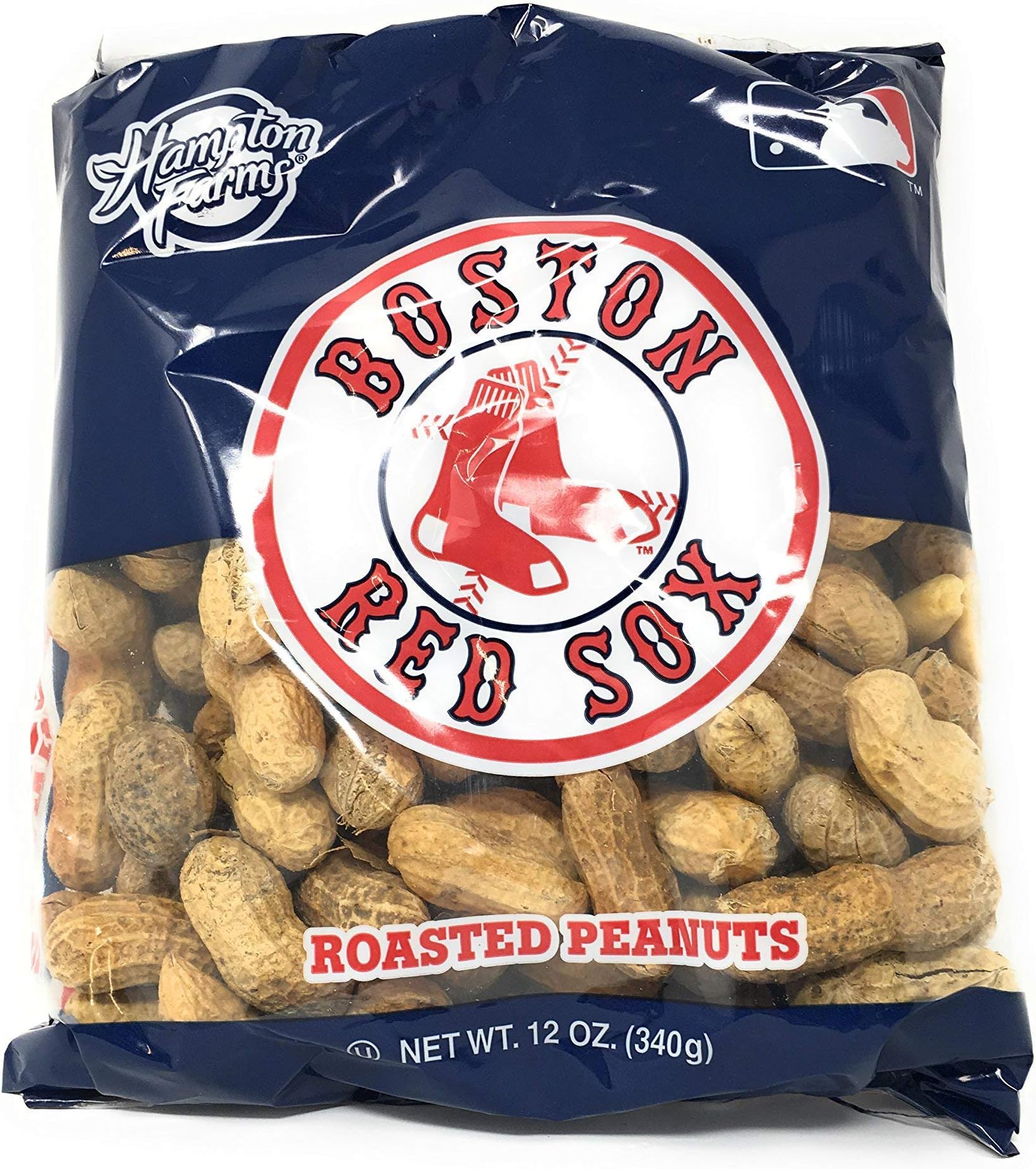 Amazon.com : HAMPTON FARMS Boston Red Sox Peanuts, 12 OZ : Grocery ...