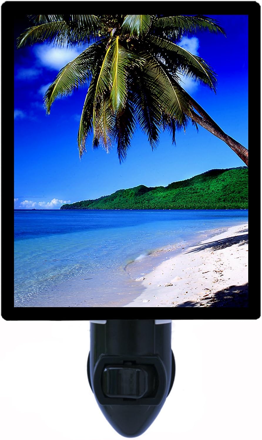 Beach Night Light, Beach, Tropical, Palm Tree LED Night Light - Amazon.com