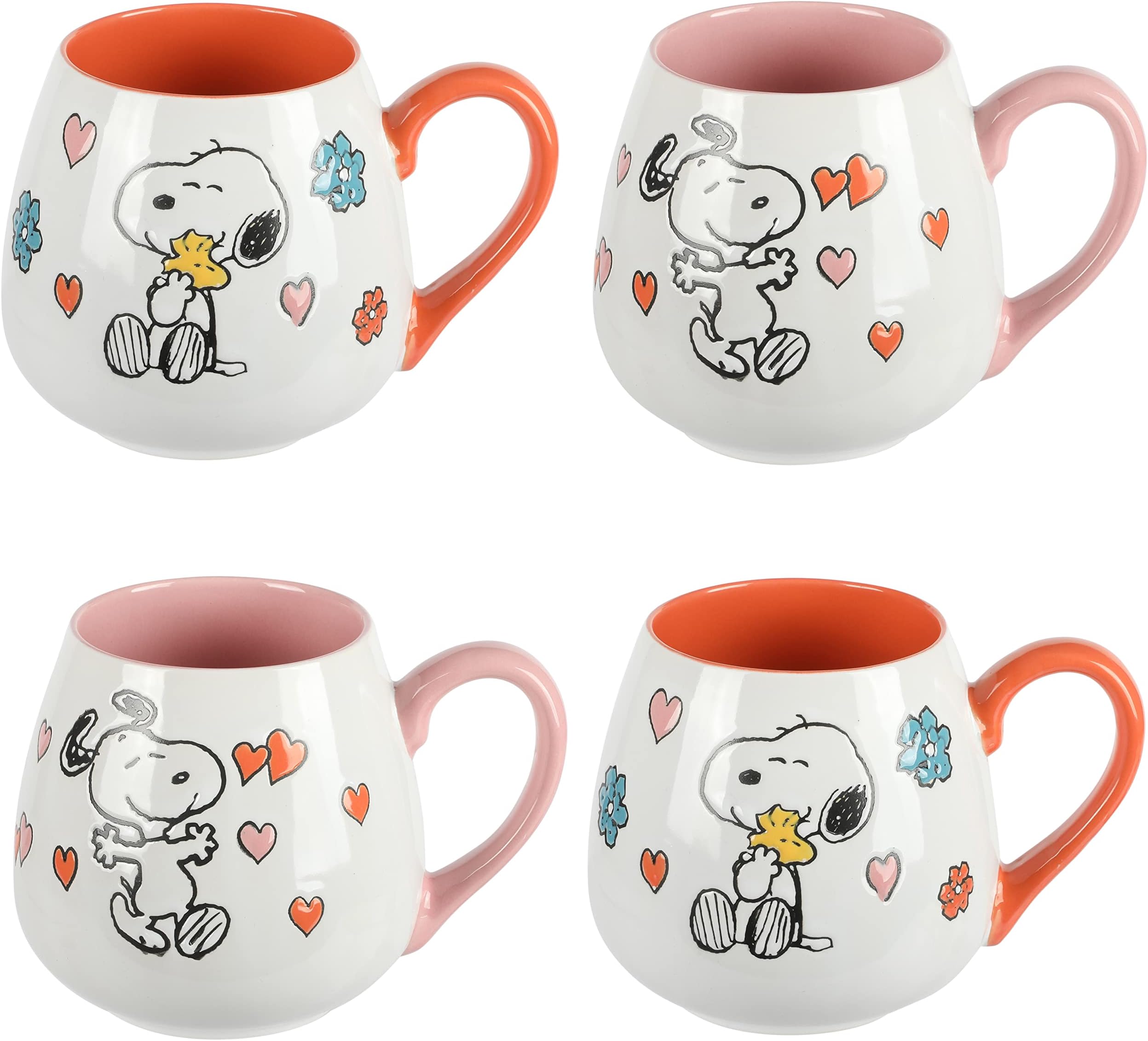 Amazon.com | Peanuts Snoopy Mothers Love 4 Pack Large 21 OZ Camper ...